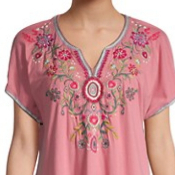 Johnny Was | Dresses | Johnny Was Hulda Easy Embroidery Tunic Dress ...